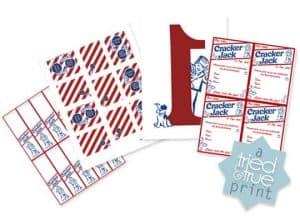 Cracker Jack Birthday Party Free Printables - Tried & True Creative