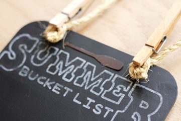 Reusable Chalkboard Summer Bucket List - Tried & True Creative