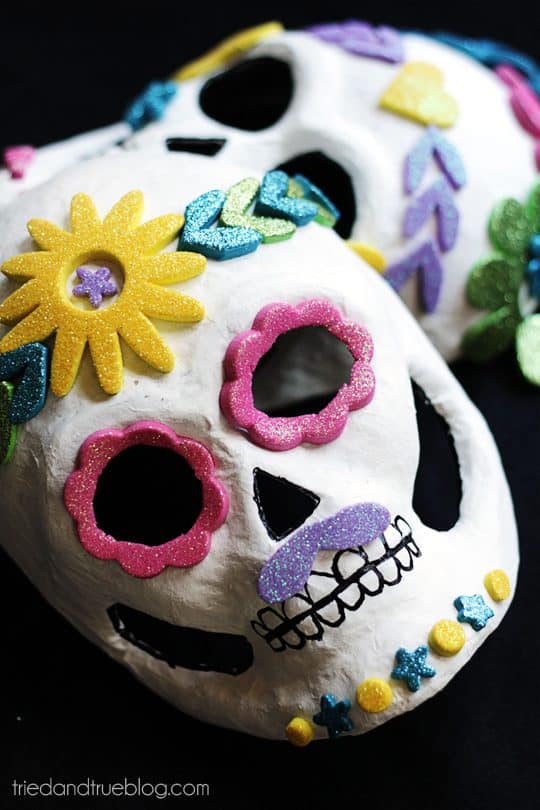 Dia de los Muertos Calavera Masks - Tried & True Creative