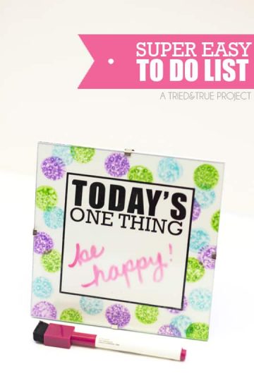 Super Easy To Do List - Tried & True Creative