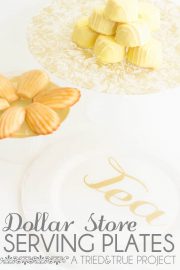 DIY Dollar Store Serving Plates - Tried & True Creative