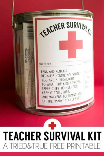 Super Easy Teacher Survival Kit - Tried & True Creative