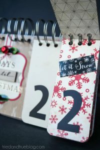 Christmas Countdown Flip Calendar - Tried & True Creative