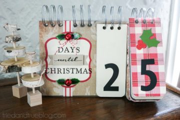 Christmas Countdown Flip Calendar - Tried & True Creative