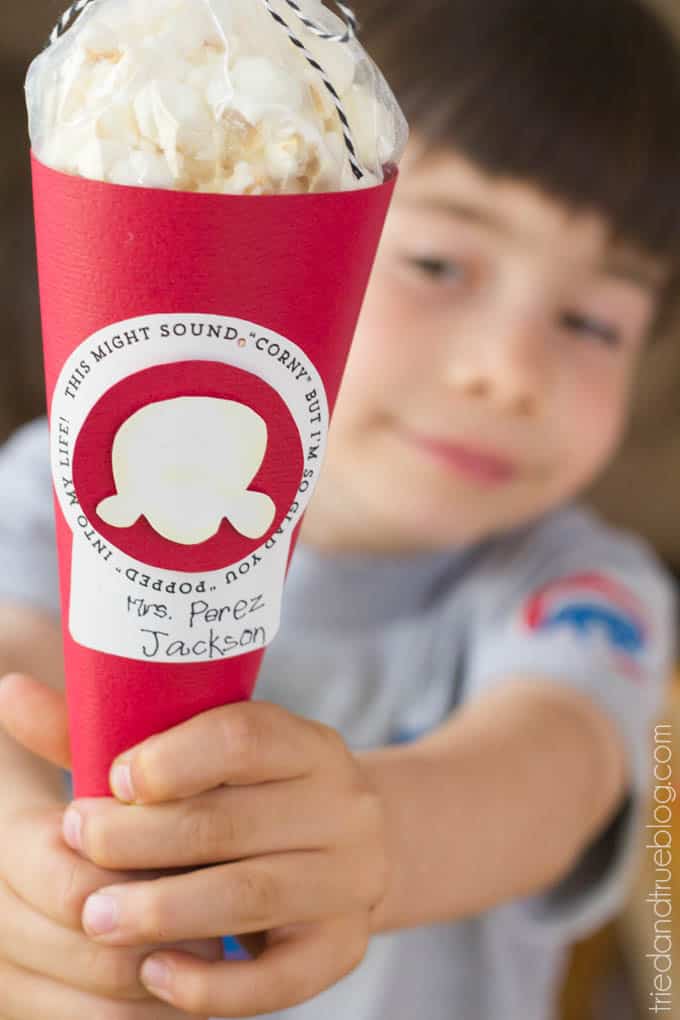 Popcorn Teacher Appreciation Gift - Tried & True Creative