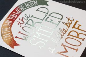 Adding Foil to Free Printables - Tried & True Creative