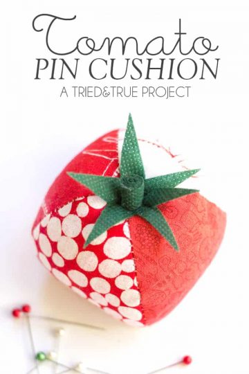 Quilted Tomato Pin Cushion - Tried & True Creative