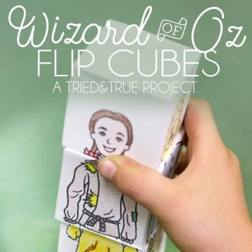 Wizard of Oz Flip Cubes - Tried & True Creative