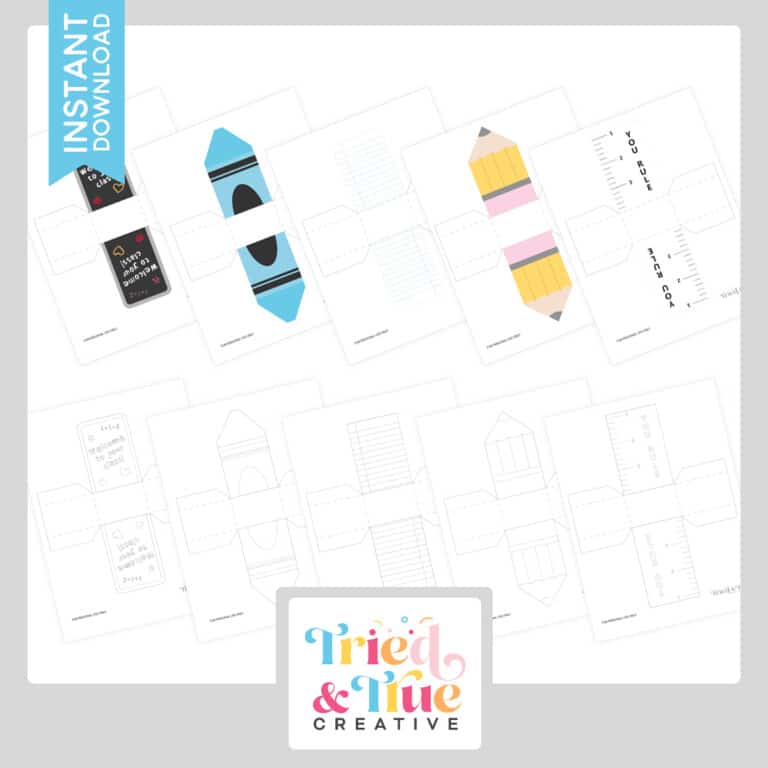 Back To School Pencil Gift Box for kids and teachers!