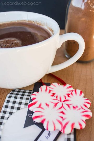 Peppermint Hot Chocolate Gift - Tried & True Creative