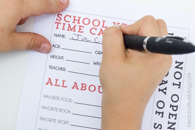 Time Capsule Back To School Night 15 Easy Time Capsule Ideas