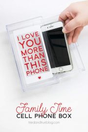 Family Time Cell Phone Box to Help Disconnect from Technology