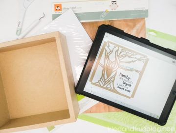 Customized Carved Tree Artwork with Cricut Maker - Tried & True Creative