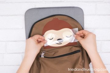 Make an adorable DIY Vinyl Sloth Backpack! - Tried & True Creative