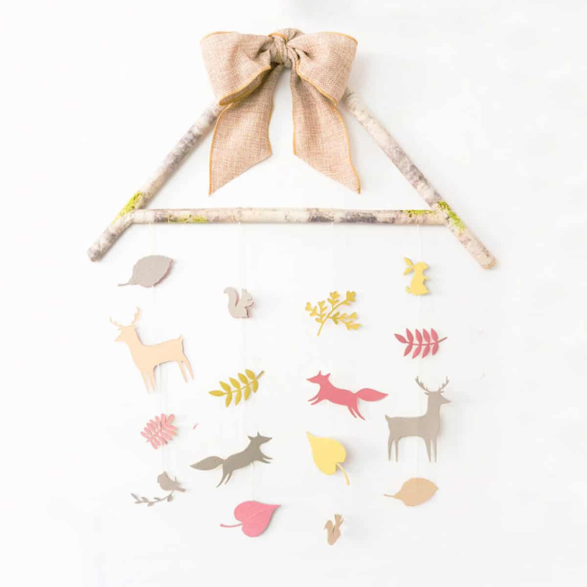 Woodland Nursery Paper Mobile - Tried & True Creative