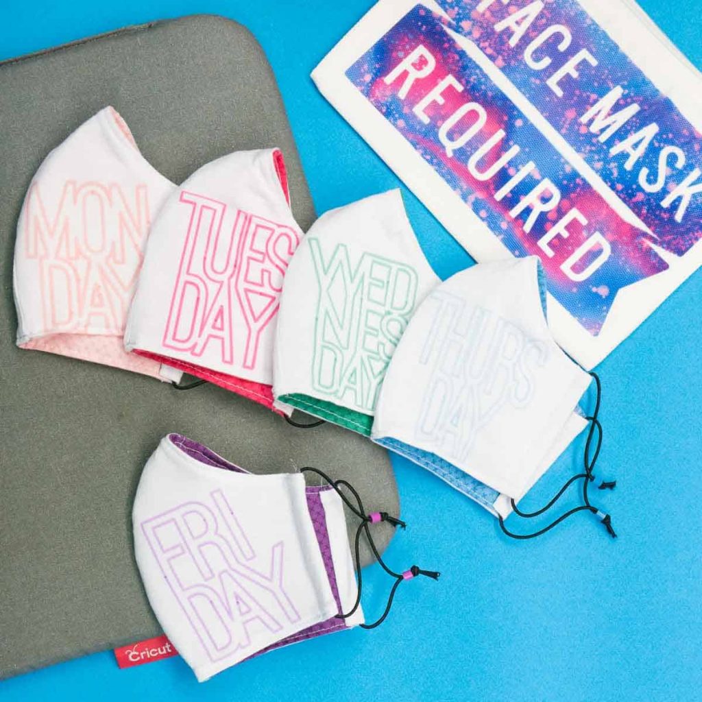 Back To School Personalized Masks with Cricut Infusible Ink