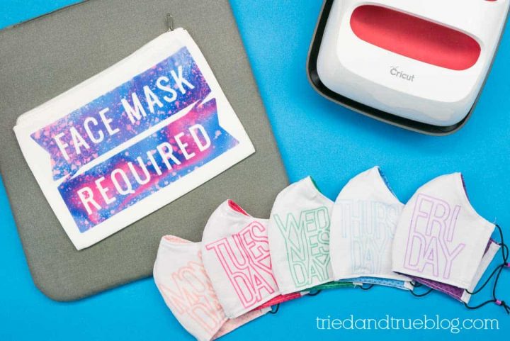 Back To School Personalized Masks with Cricut Infusible Ink