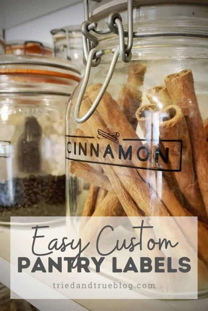 Super Easy Customizable Pantry Labels for Cricut & Printer