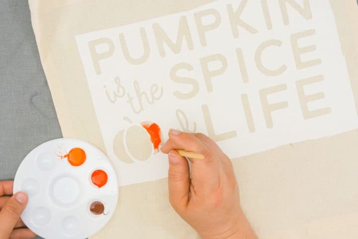Make Freezer Paper Stencils with Free Pumpkin Spice SVG