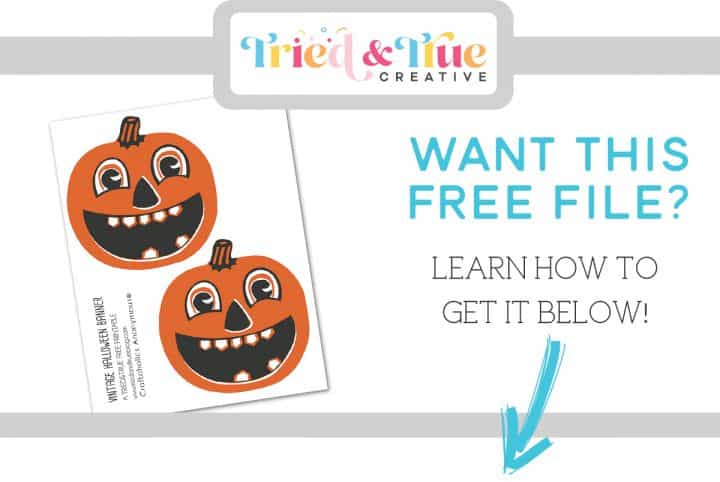 Vintage Halloween Free Printable Jack-o-lantern Banner | T&T Creative