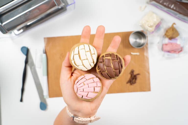 How to Make Cute Concha Pattern Weights: A Polymer Clay Tutorial