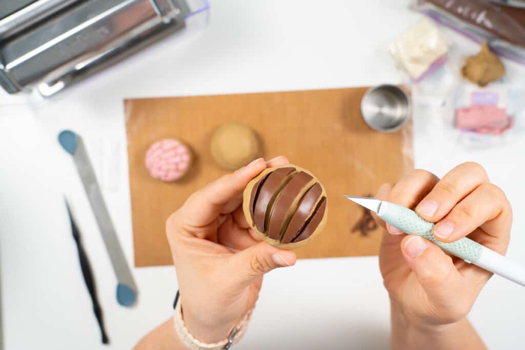 How to Make Cute Concha Pattern Weights: A Polymer Clay Tutorial