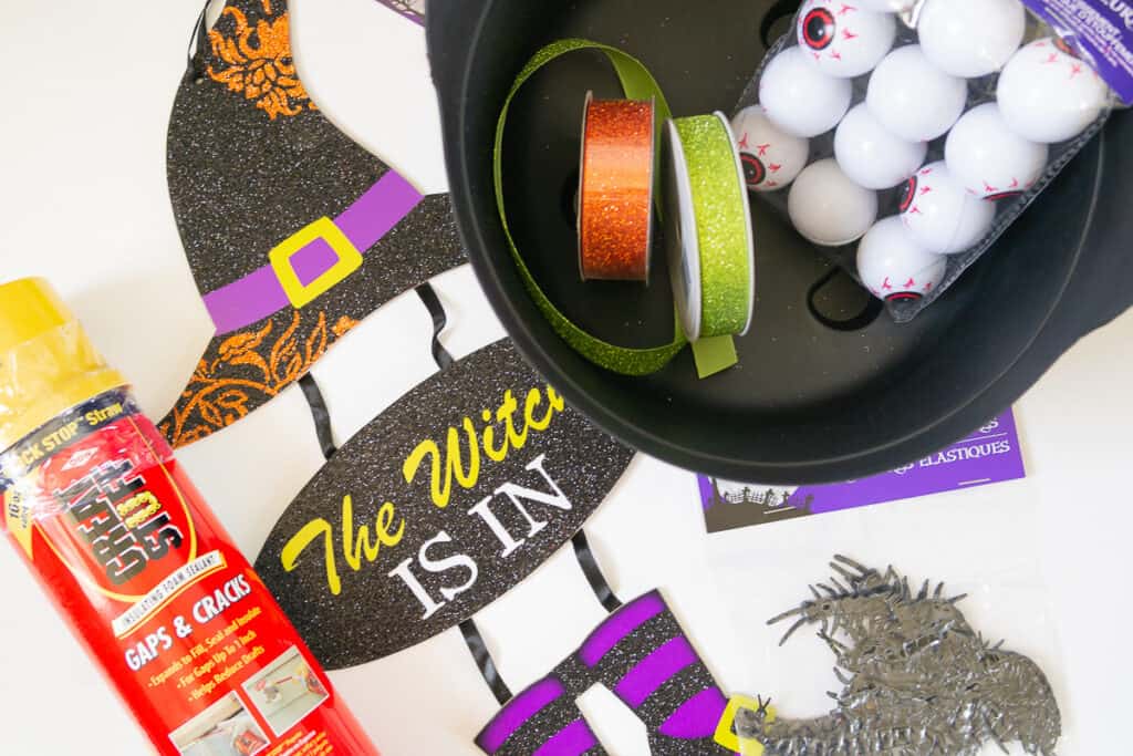 "The Witch Is In" Really Easy Dollar Tree Halloween Decor