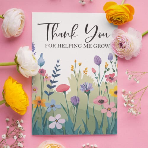 Celebrate Teacher Appreciation with Free Printable Spring Flower Seed Packs