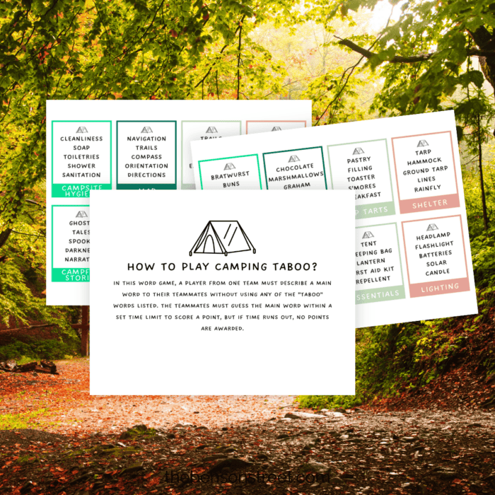 5 Inspirational Camping Journal Pages Free Printables - Tried & True ...