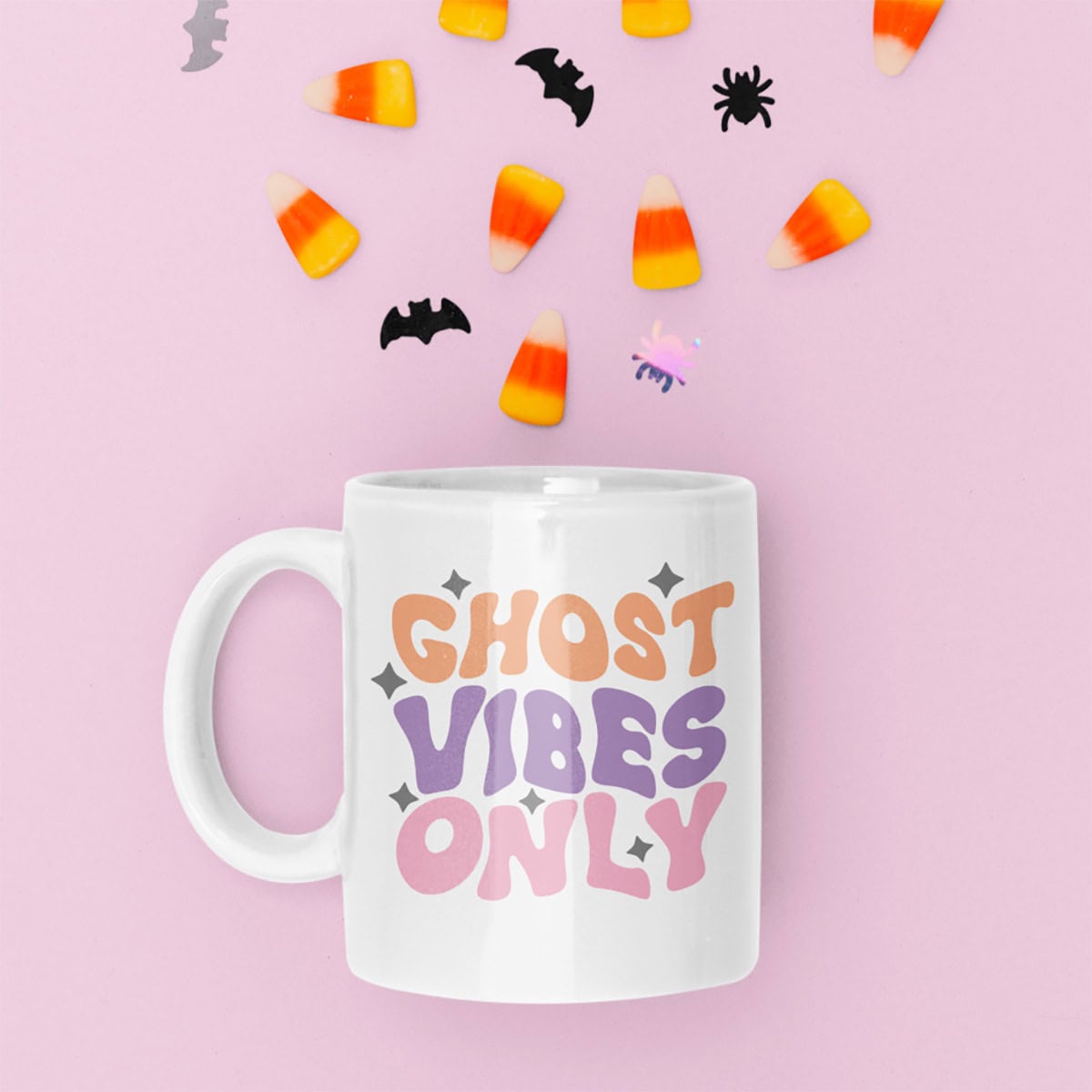 "Ghost Vibes Only" Groovy Halloween Free SVG File - Tried & True Creative