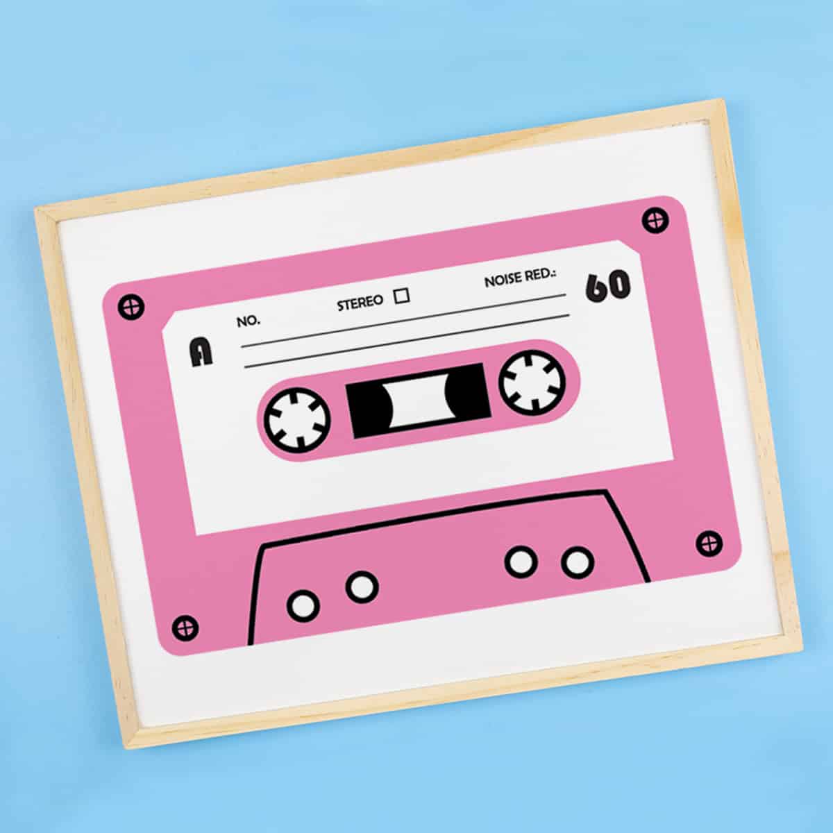 Retro 80s Cassette Tape Free SVG File for Cricut - Tried & True Creative